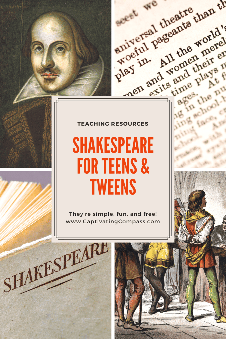 FREE Shakespeare Resources for Teens & Tweens