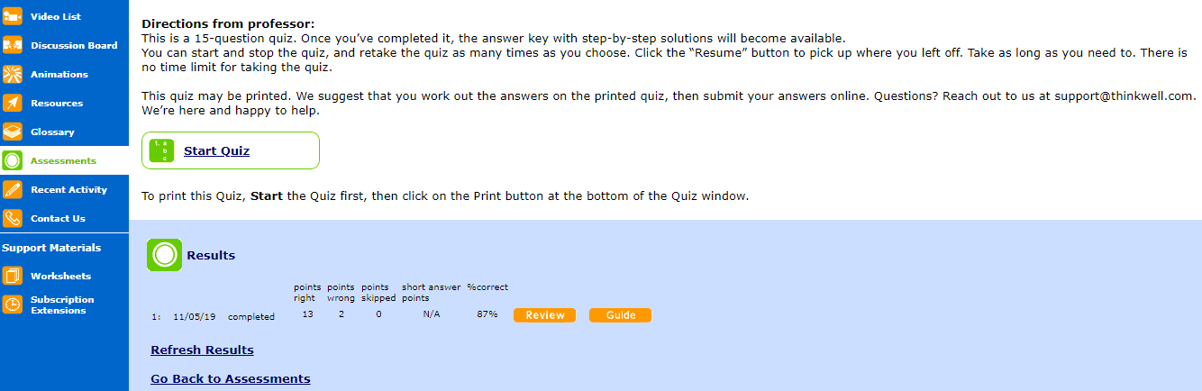 Curriculum Review: Thinkwell - High School Math | Captivating Compass