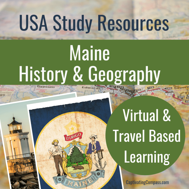 Maine State Unit Study Pack | Captivating Compass