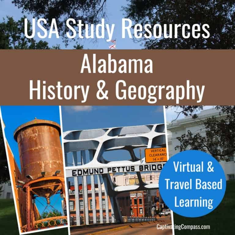 Alabama State Unit Study Pack | Virtual Learning | Captivating Compass