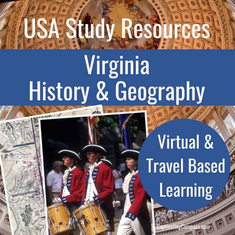 Virginia State Unit Study Pack | Virtual Learning | Captivating Compass