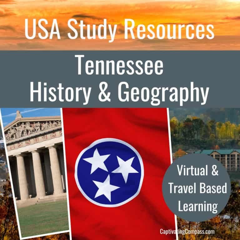 Tennessee State Unit Study Pack | Virtual Learning | Captivating Compass