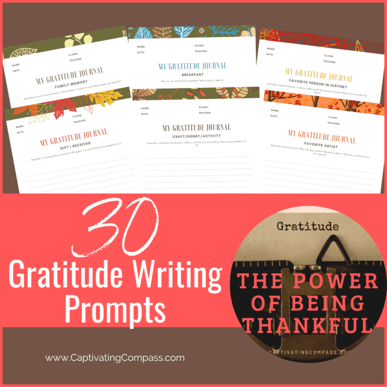 30 Gratitude Writing Prompts | Captivating Compass