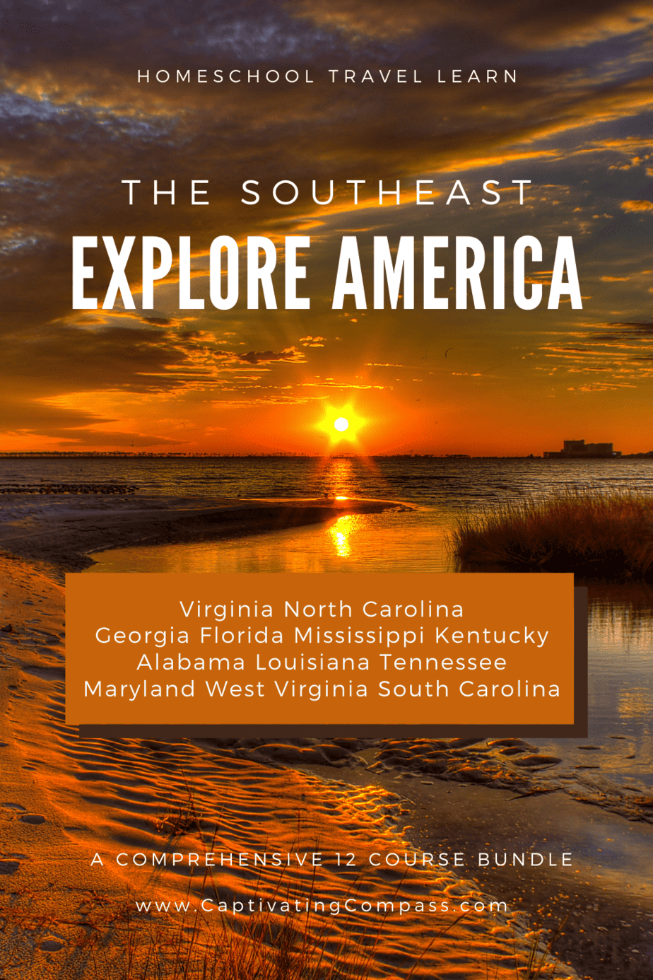 USA State Study Pack - Southeast Region Bundle | Captivating Compass