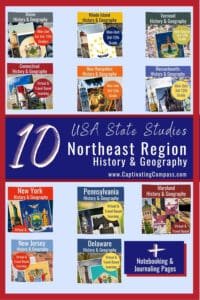 USA State Unit Study Pack - Northeast Region Bundle | Captivating Compass