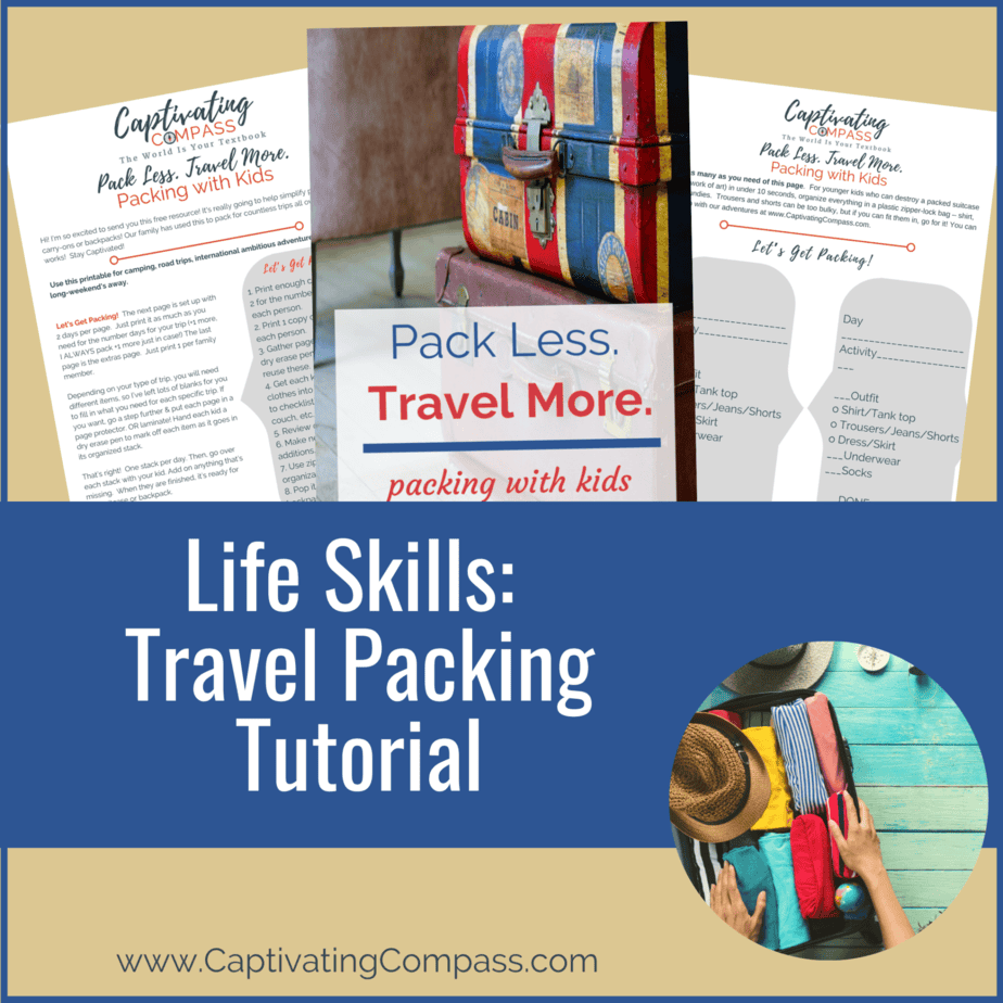 Packing with Kids | A Packing List for Teens | Captivating Compass