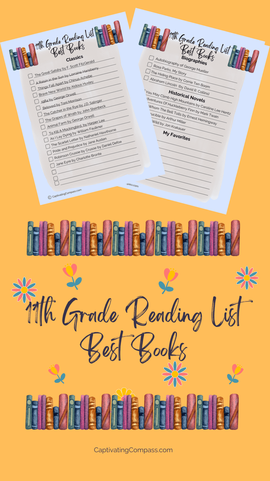 11th Grade Reading List: Best Books for Homeschoolers