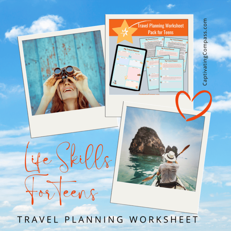 Trip Planning Worksheet: Life Skills Guide For Teens