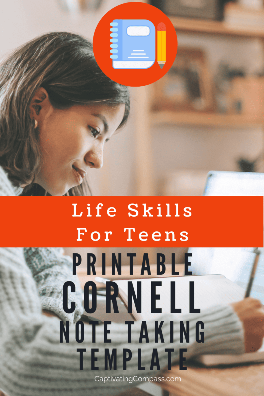 Printable Cornell Note Taking Template | High School | Captivating Compass