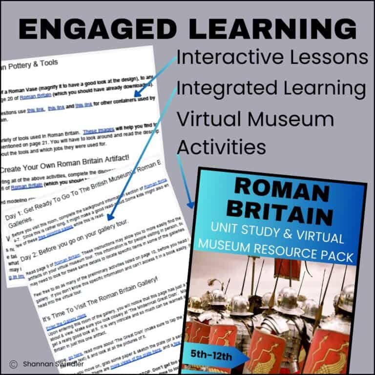 Roman Britain Unit Study & Virtual Museum Tour | Captivating Compass